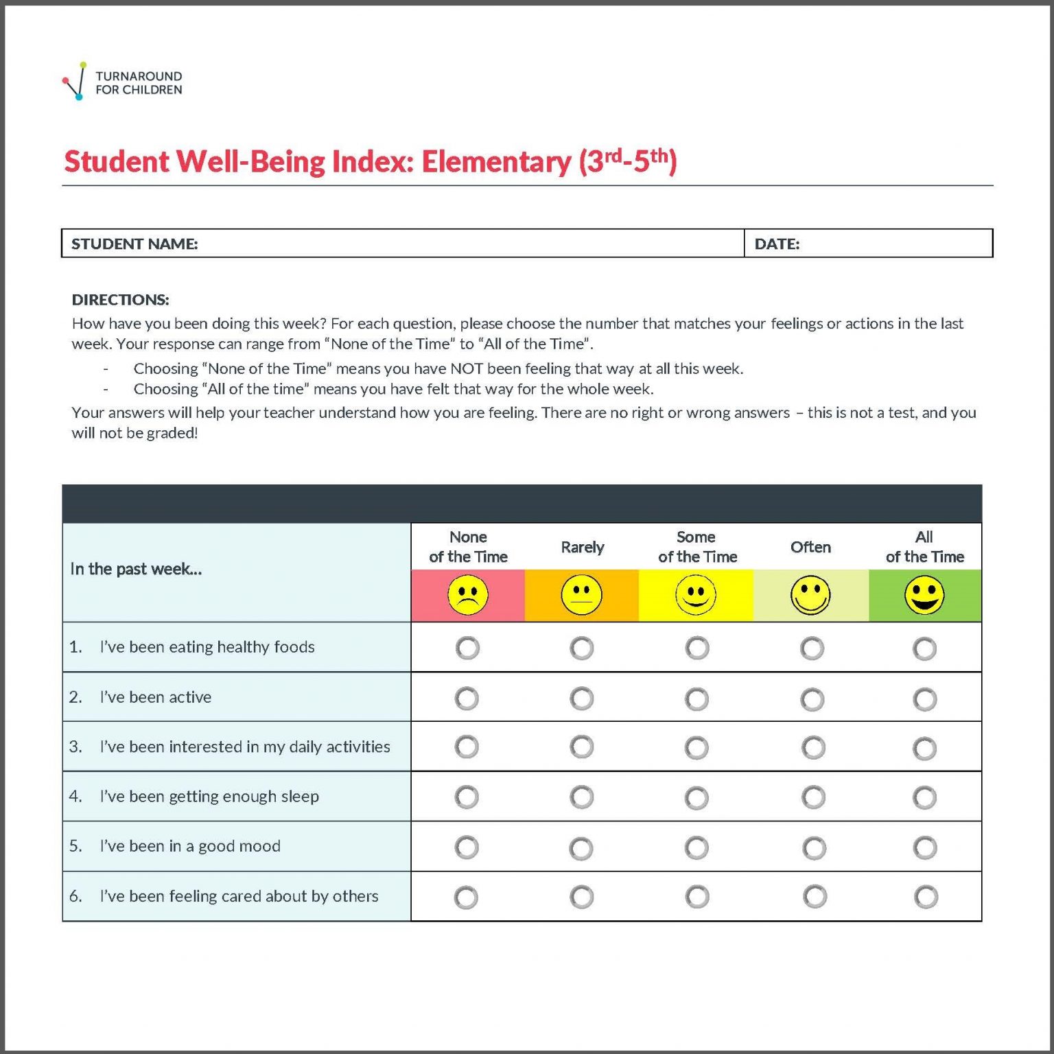 MH | Well-Being Index - Center for Whole-Child Education (Turnaround ...